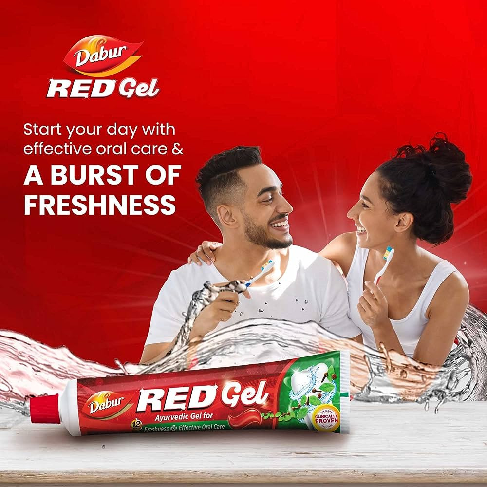 "Get Dazzling Oral Care with Dabur Red Gel 150g - Buy 2-Pack for Twice ...